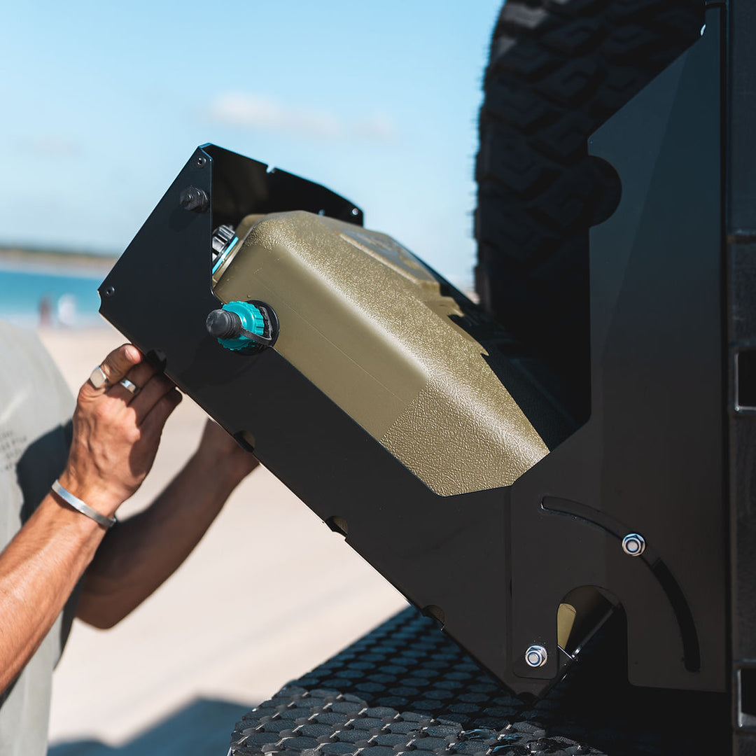 Lockable 22L Jerry Can Holder - Black | Buy Jerry Can Holders from ...